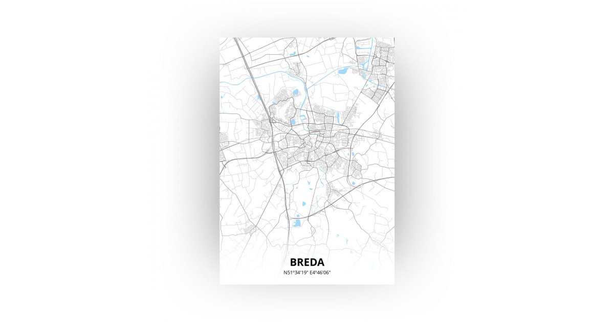 Poster van Breda ~ Printmijnstad 📍