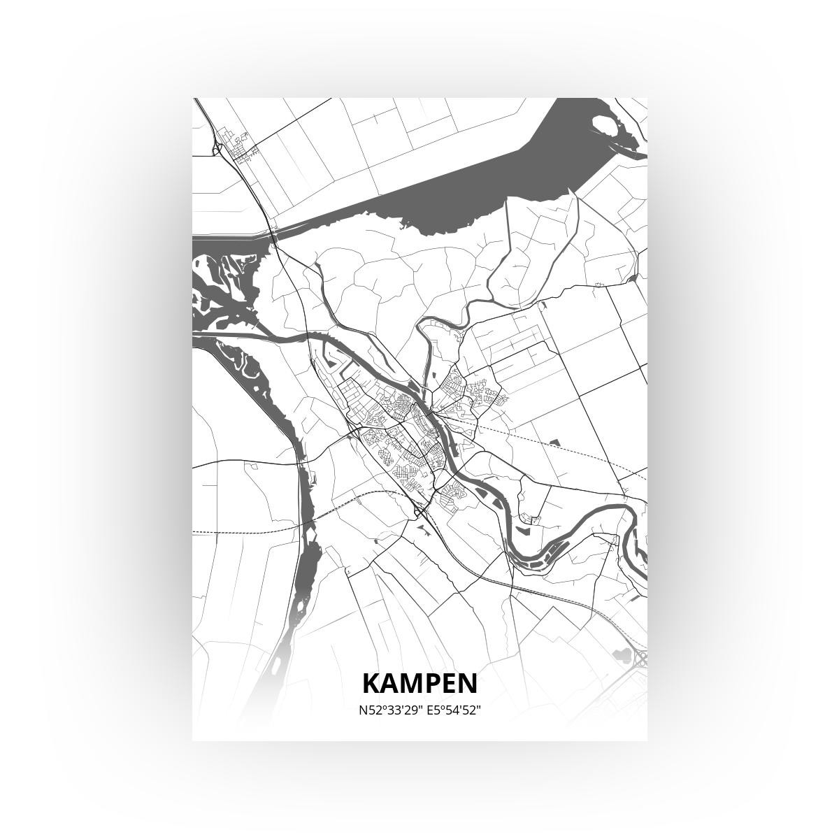 Poster van Kampen ~ Printmijnstad 📍