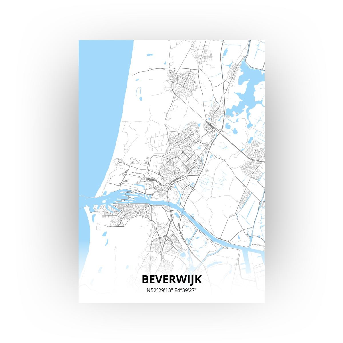 Poster van Beverwijk ~ Printmijnstad 📍