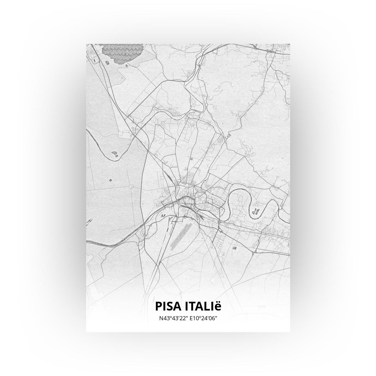 Poster van Pisa Italië ~ Printmijnstad 📍