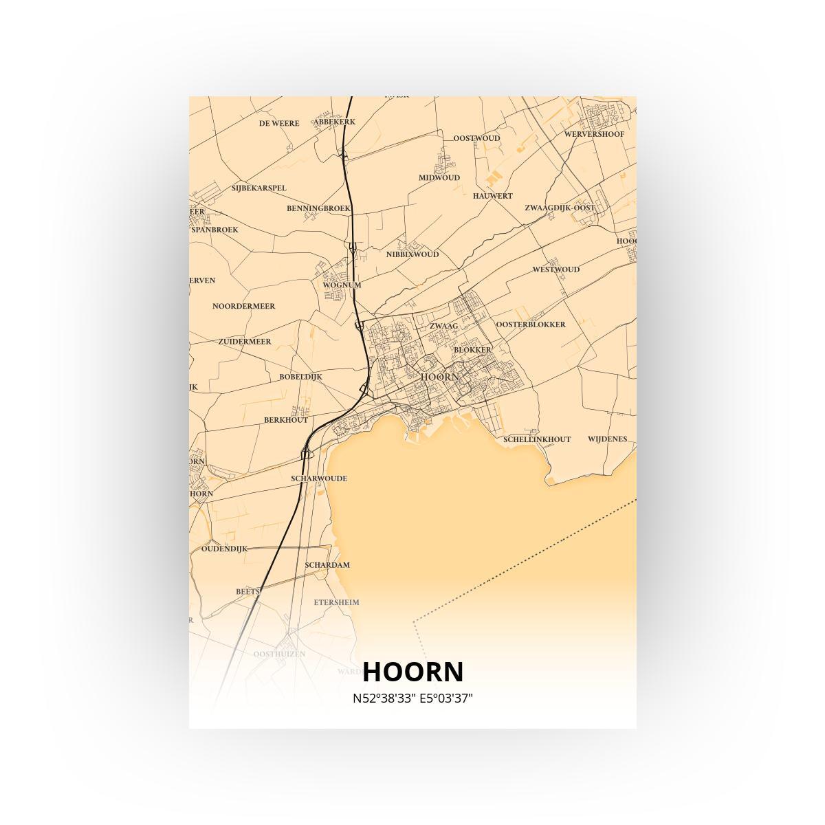 Poster van Hoorn ~ Printmijnstad