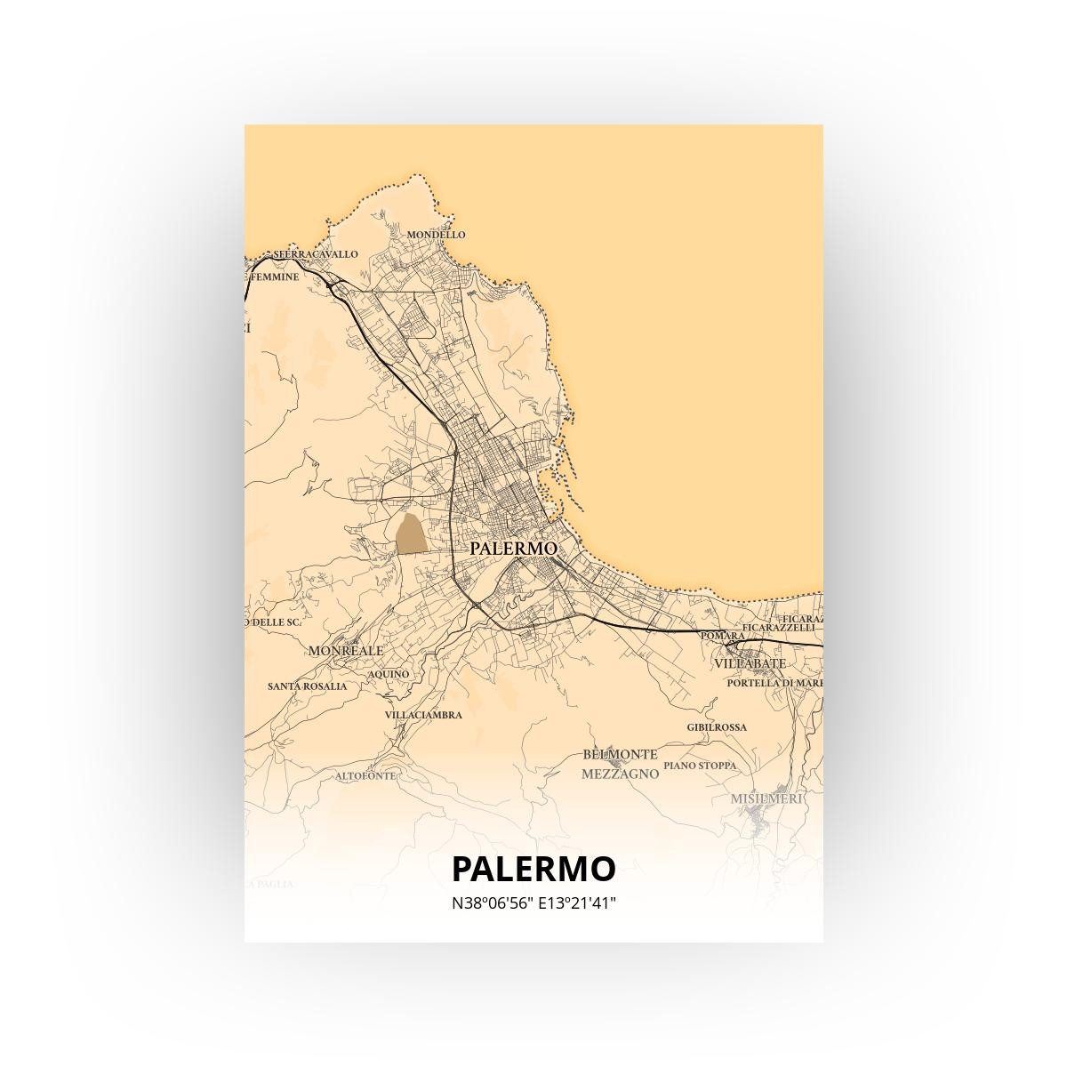Poster van Palermo ~ Printmijnstad