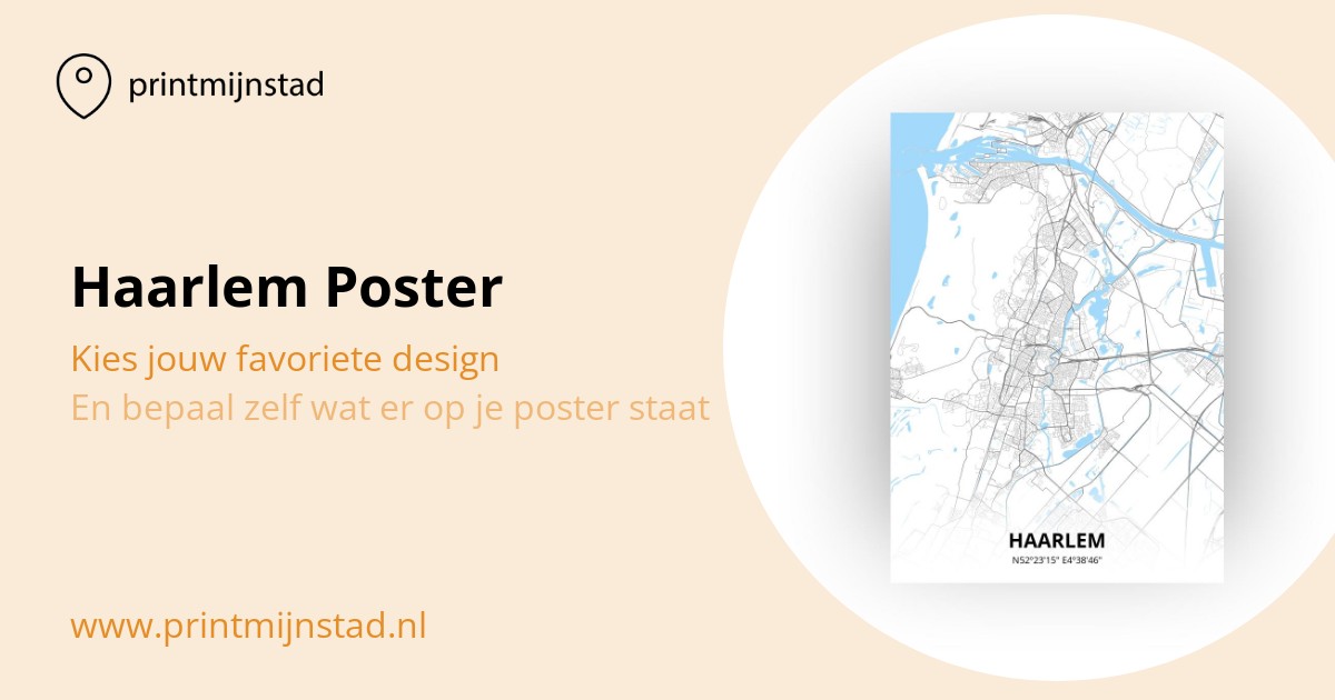 Poster van Haarlem ~ Printmijnstad 📍